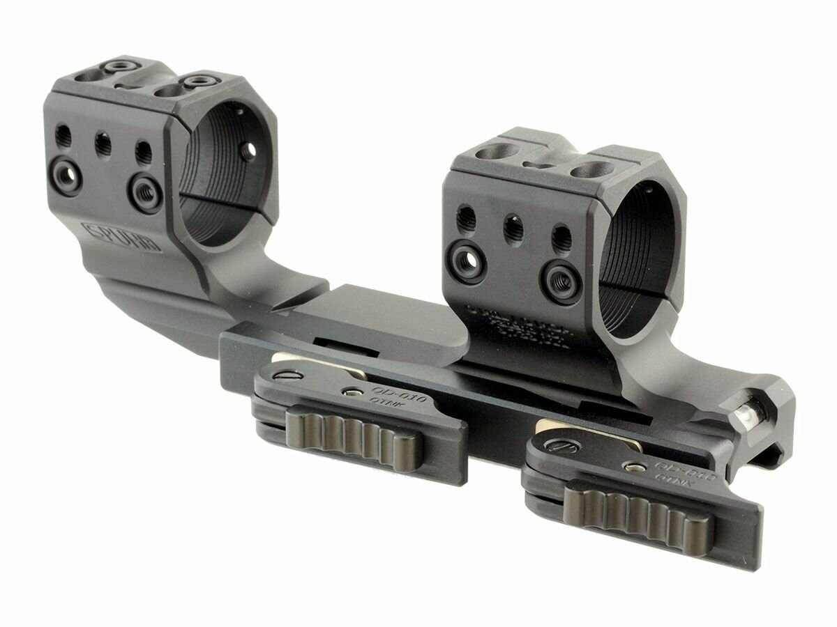 Кронштейн оружейный SPUHR для прицела быстросъёмный без наклона, 30мм, на Picatinny, вынос 40мм, высота 19мм