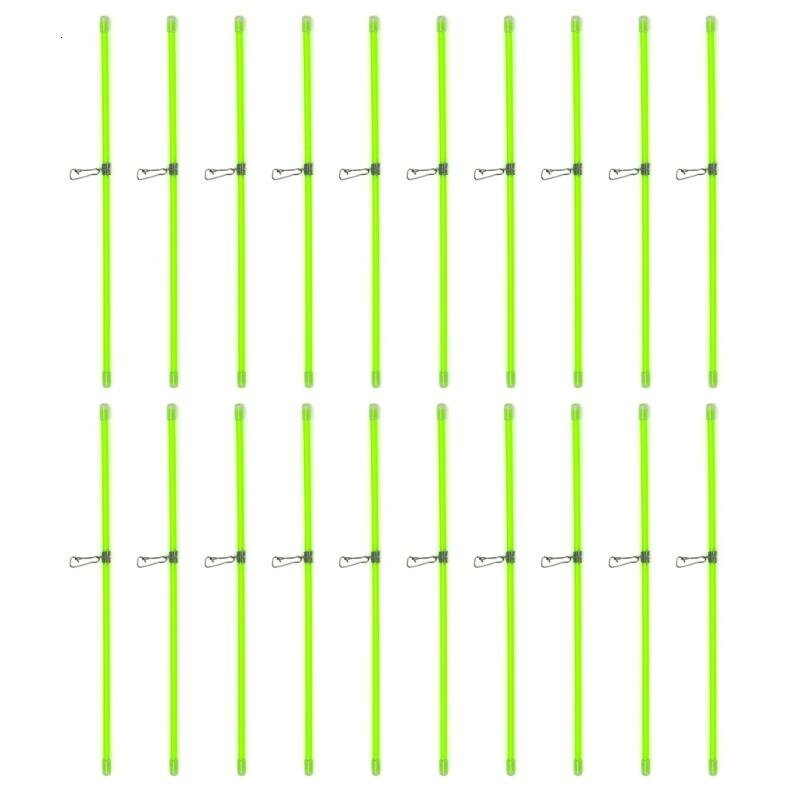 Соединительные стержни для рыбалки, 20 шт, зелёные, светящиеся, 25cm