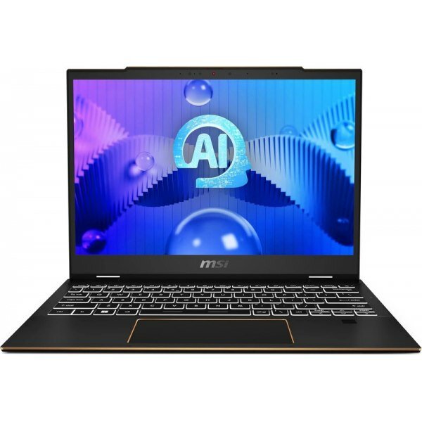 Ноутбук MSI Summit E13 AI Evo A1MTG-001US 13.3", трансформер, IPS, Intel Core Ultra 7 155H 1.4ГГц, 16-ядерный, 16ГБ LPDDR5, 1ТБ SSD, Intel Arc, Windows 11 Home, черный (9s7-13p411-001)