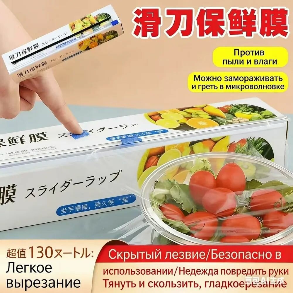 Пленка пищевая, 100м х 30 см, 1 шт
