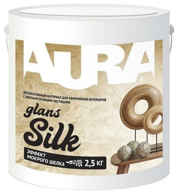 Декоративный материал AURA Silk Glans ADP102 2.5 кг