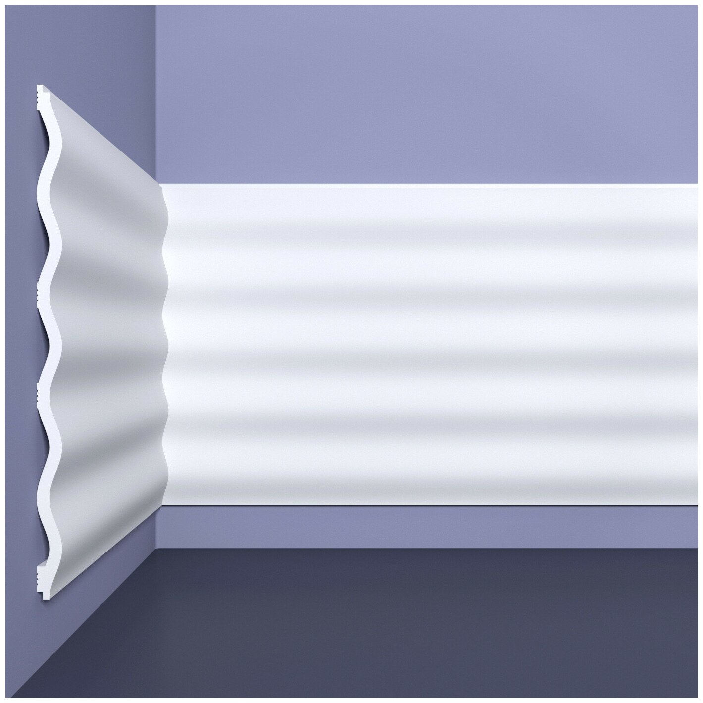 Стеновая панель ударопрочная bello deco СП 01/2,6 влагостойкая, белая.