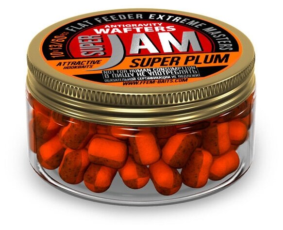 FFEM Бойлы нейтральной плавучести Jam Wafters Super Plum 10x13 (60шт)