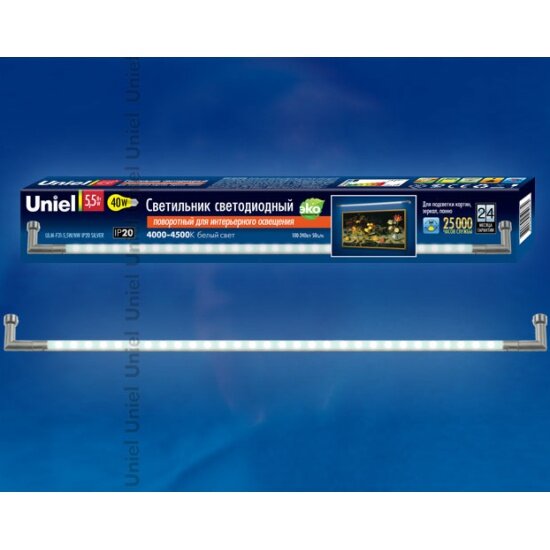 Подсветка для картин Uniel ULM-F31-5,5W/NW IP20 SILVER