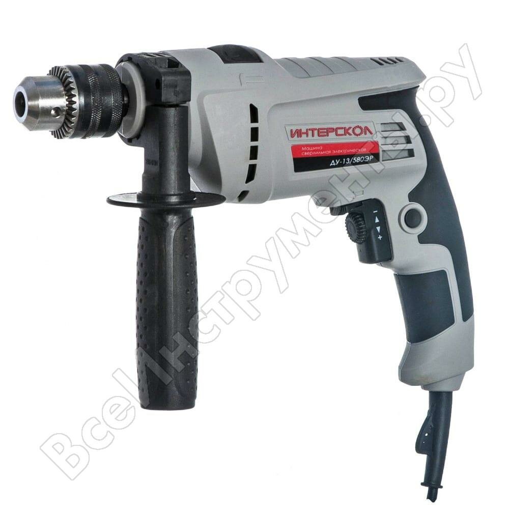 Ударная дрель Интерскол ДУ-13/580ЭР ЭР632.1.0.00, металл, с ударом
