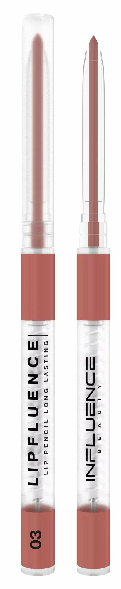 Карандаш для губ автоматический гелевый стойкий Influence Beauty Lipfluence т.03