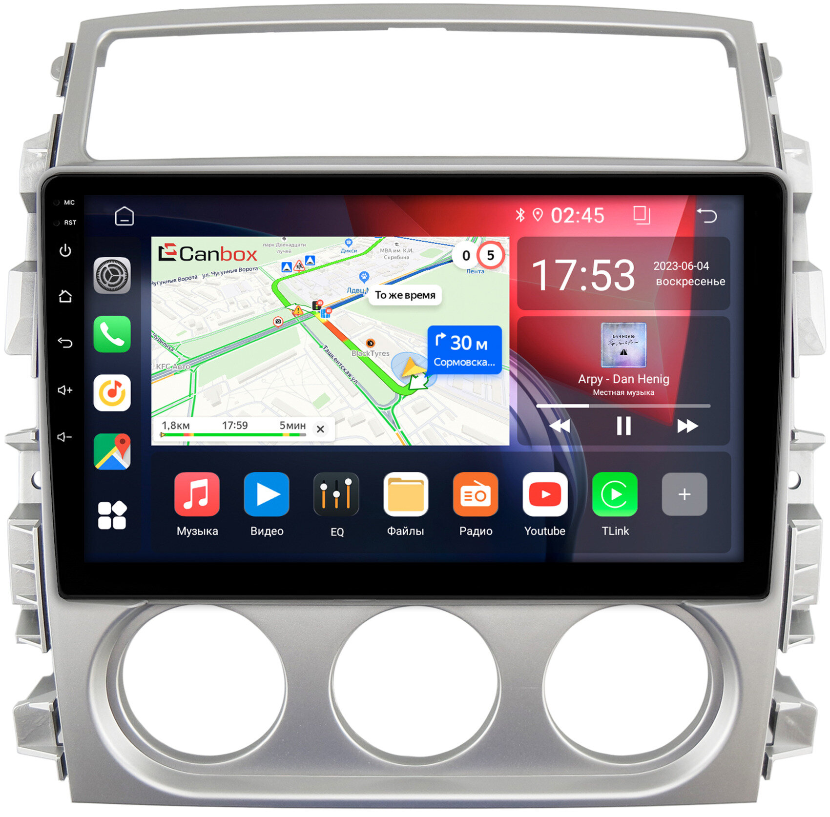 Штатная магнитола Canbox GTR9-365 для Suzuki Liana 2001-2008 на Android 10 (IPS, DSP, CarPlay)