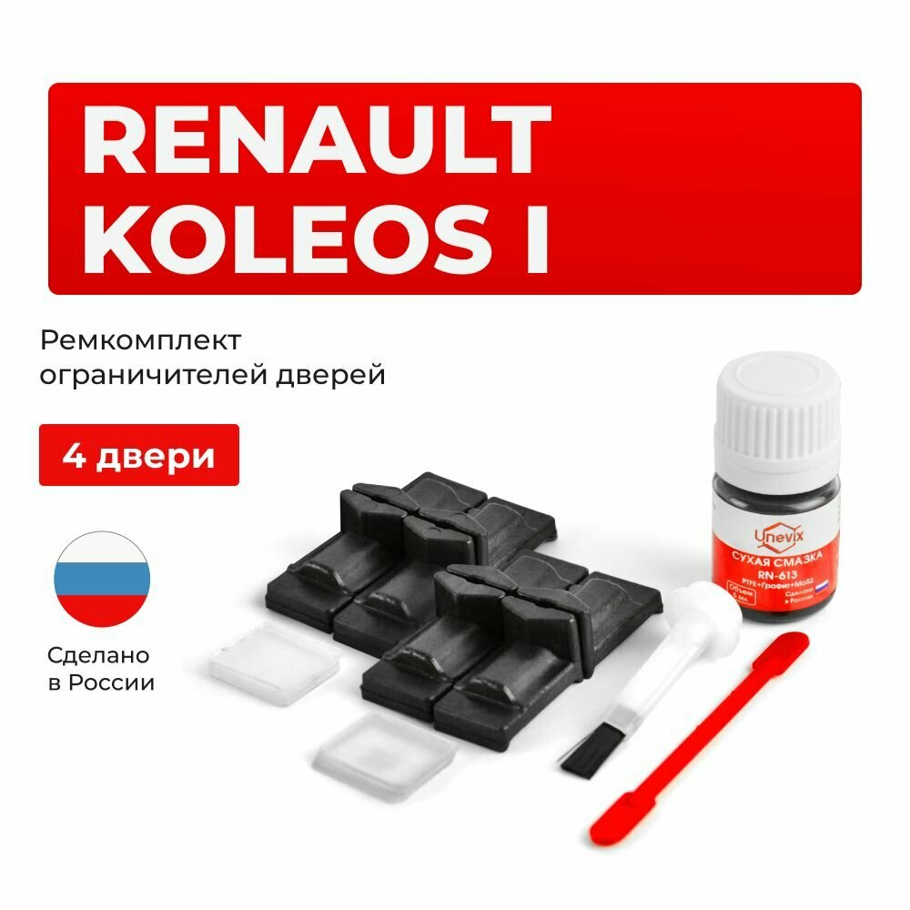 Ремкомплект ограничителей на 4 двери Renault KOLEOS I в кузове: HY0