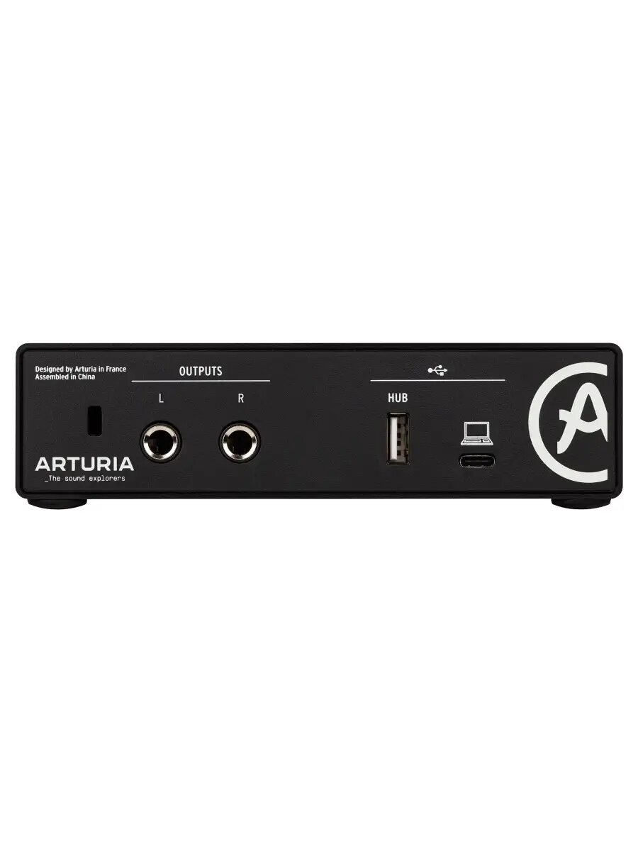Аудиоинтерфейс Arturia MiniFuse, 1 канал, USB Type-C, фантомное питание, черный — фото 1