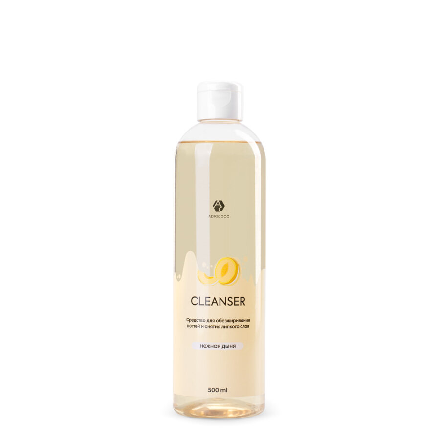 Средство для обезжиривания ногтей Adricoco "Нежная дыня", 500 мл
