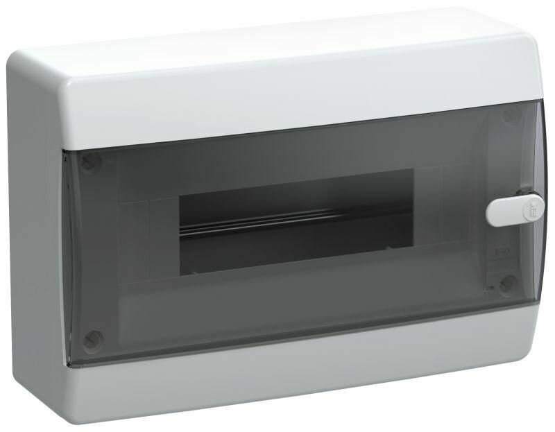 Корпус ЩРН-П-12 UNION Compact IP41 черн. прозр. дверь пластик. IEK UIC-KP12-N-12-41-K01