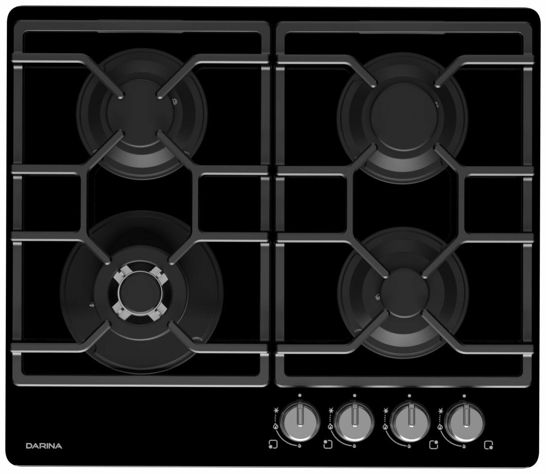 Варочная панель газовая Darina PL BGC341 08 1B, черный