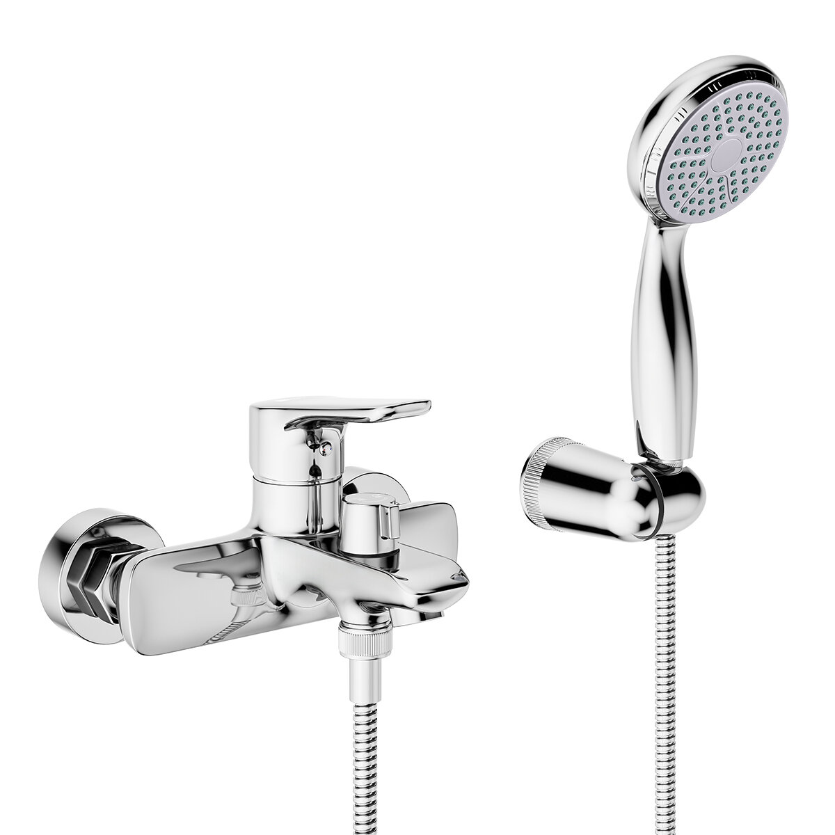 Смеситель Lemark Selena LM0812C для ванны с коротким изливом, латунь, хром