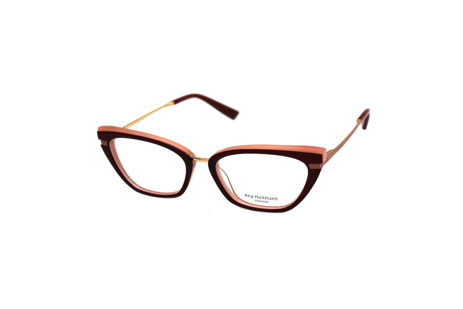 Оправа для очков Ana Hickmann AH6411 H02 пол Женский форма оправы Кошачий глаз цвет оправы Красный-Бордовый