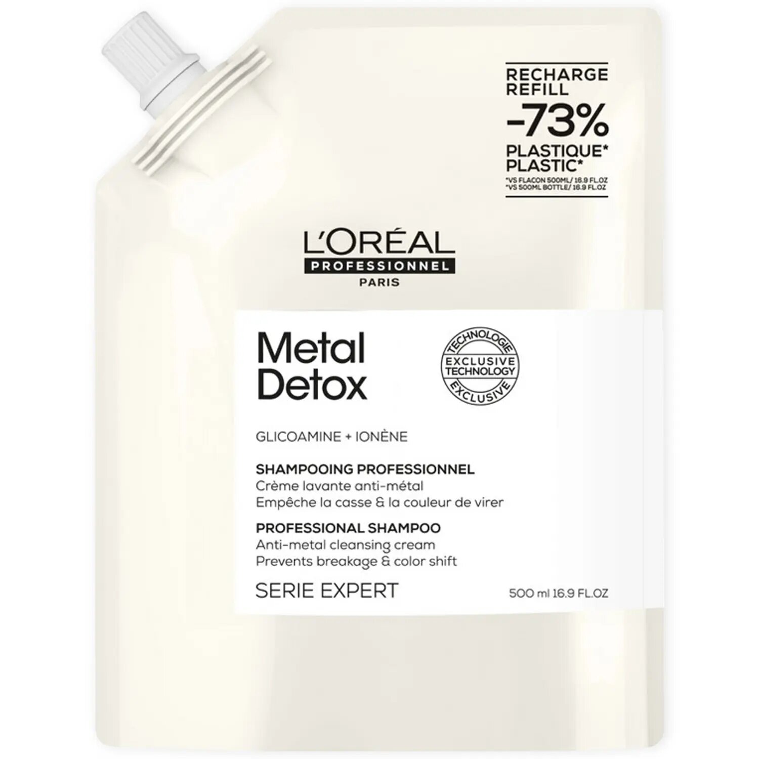L'oreal Professionnel Шампунь для восстановления окрашенных волос, рефил Metal detox, 500 мл