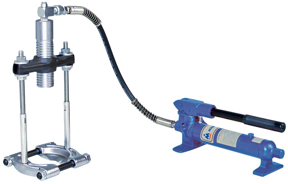 Съемник подшипников гидравлический, 4 т, до 110 мм, сегментного типа, 3 предмета мастак 104-19404