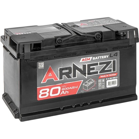 Аккумулятор Arnezi AGM Start-stop L4, 315x175x190, обратная полярность, 80 Ач