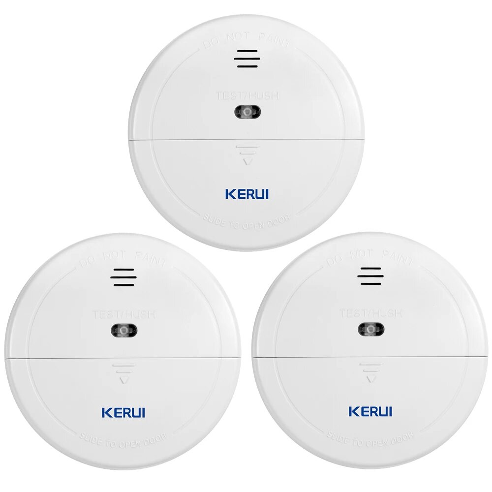 Беспроводной детектор дыма KERUI для W181 W204 W184 3Pcs