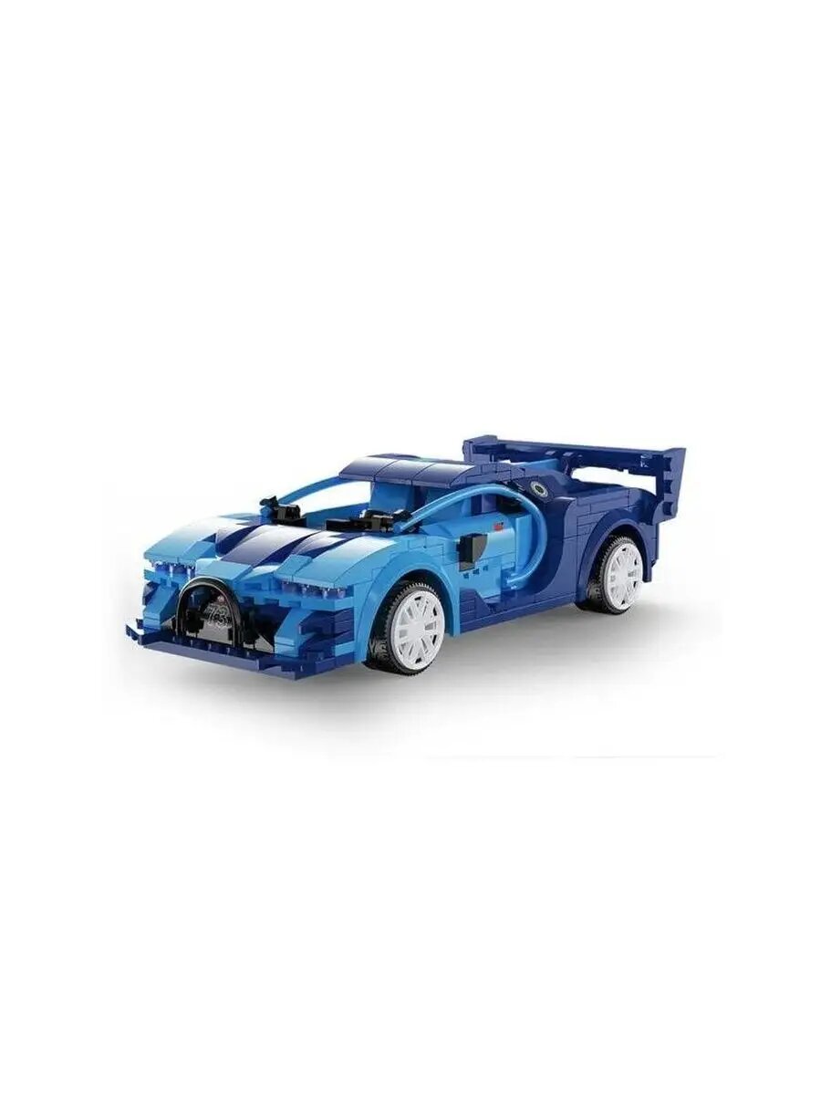 Р/У спорт автомобиль Blue Race Car CADA конструктор, 325 дет
