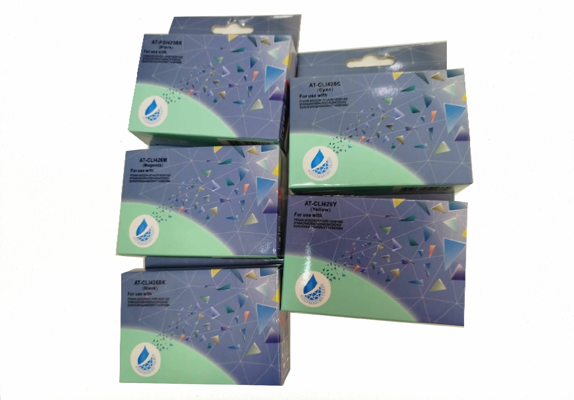 Комплект совместимых картриджей Canon PGI-425PGBK/CLI-426BK/C/M/Yx5 шт Aquamarine