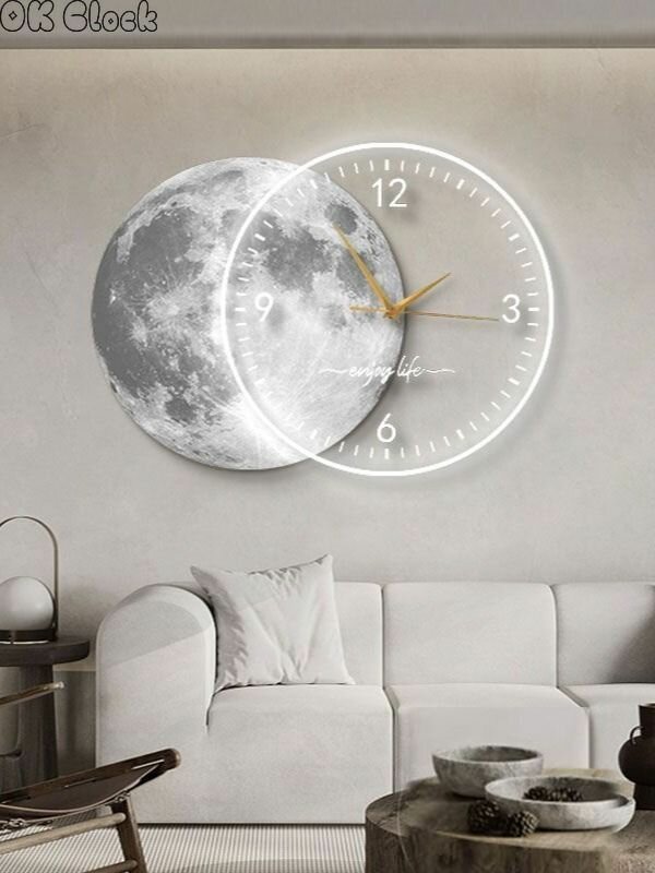 Планета Светящиеся Настенные Часы