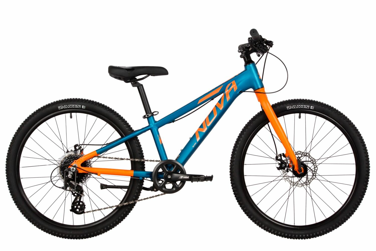 Велосипед Novatrack Extreme 8. D 24 (2025), алюминиевая рама, размер, 11", на рост 130-155 см, Зеленый