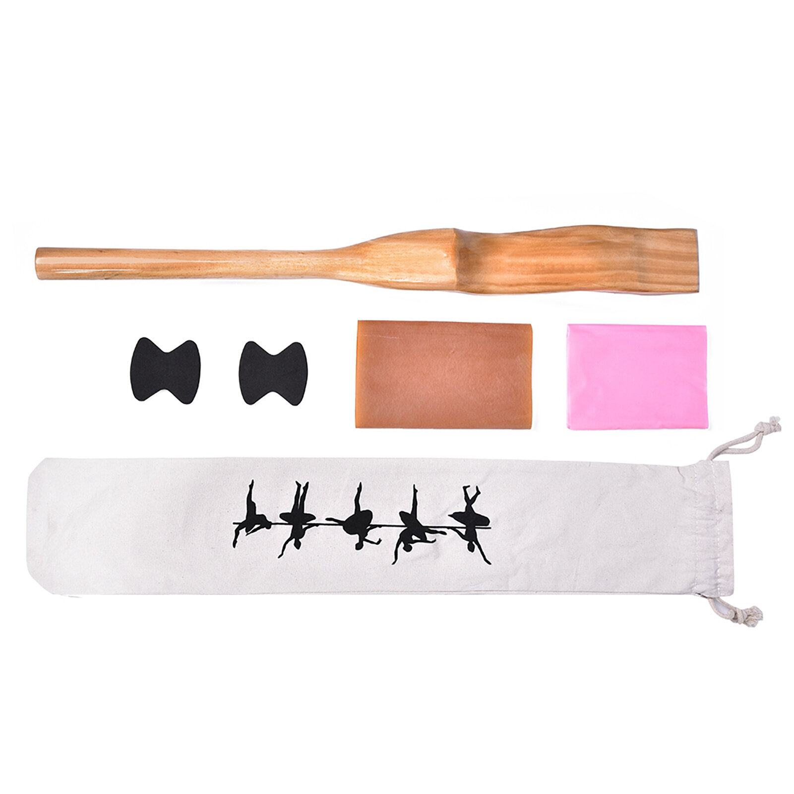 Деревянный Усилитель Свода Стопы Для Растяжки Ног в Балетном Танце с Эластичной Лентой