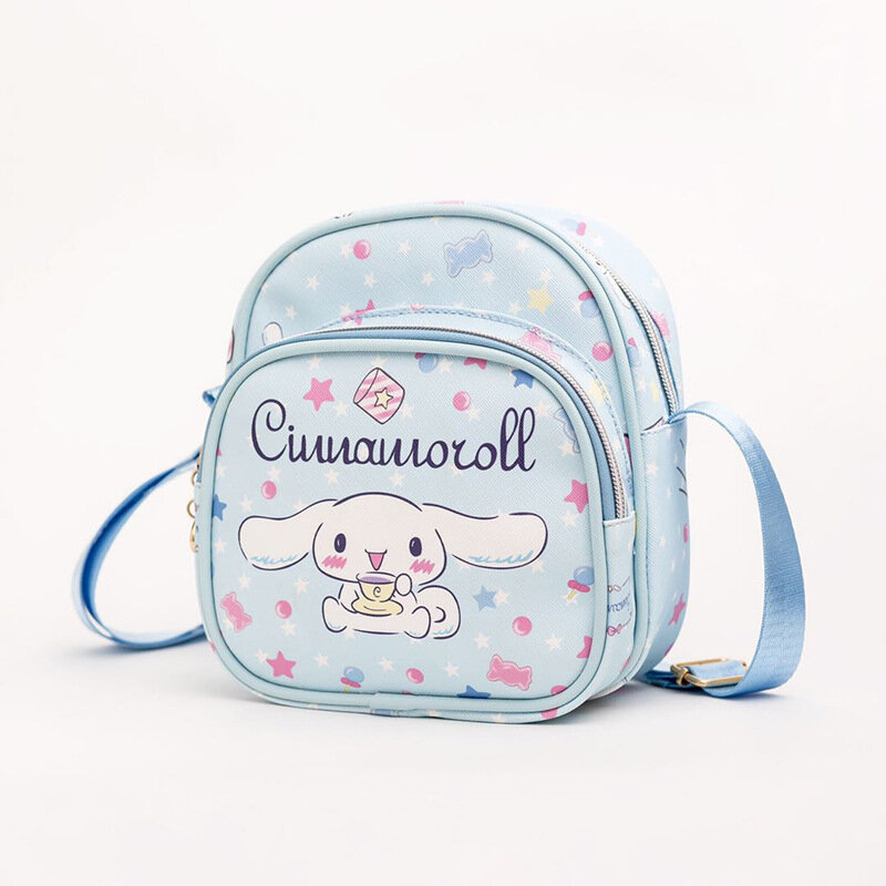 Симпатичная мини-сумка-мессенджер Sanrio, кожаная сумка-мессенджер через плечо, мультяшный дизайн