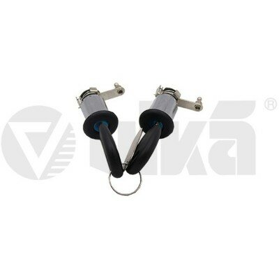 Цилиндр замка двери VIKA 98370096101 с ключом Skoda Felicia I, II, Vw Caddy II 94-01, 2 шт