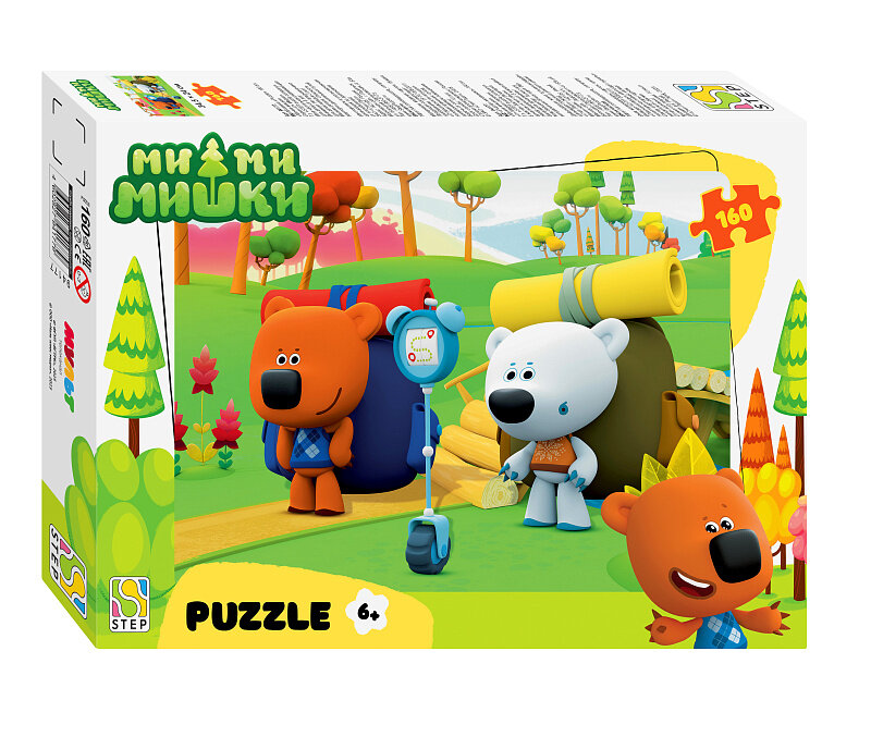 Пазл детский Step Puzzle 160 элементов, 345х240 мм, Ми-ми-мишки (94177)