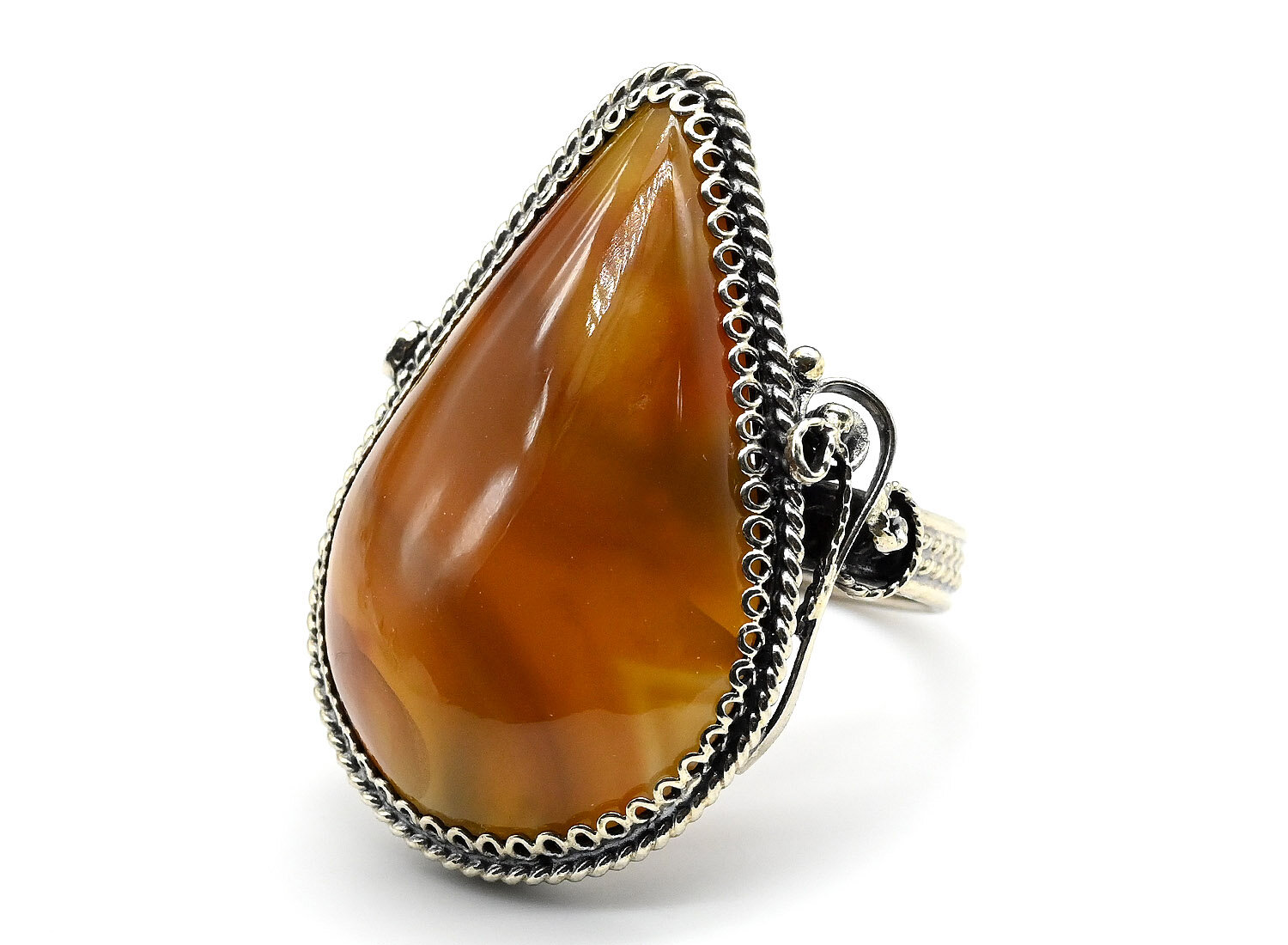 Кольцо, сердолик