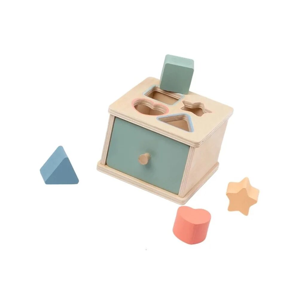 Деревянный сортер геометрических фигур, - Модель формы