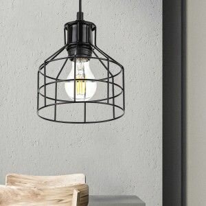 ЭРА PL9 BK LOFT св-к Подвес металл E27 max 60W d160 черный