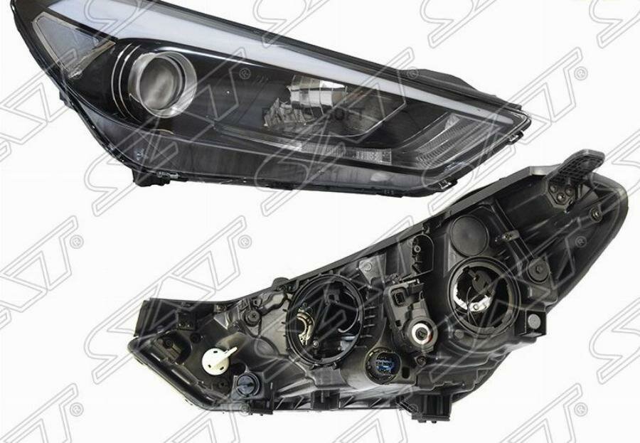Фара Hyundai Tucson 15-19 (Справа/ Галоген/ С электрокорректором) SAT ST-121-1114R | цена за 1 шт
