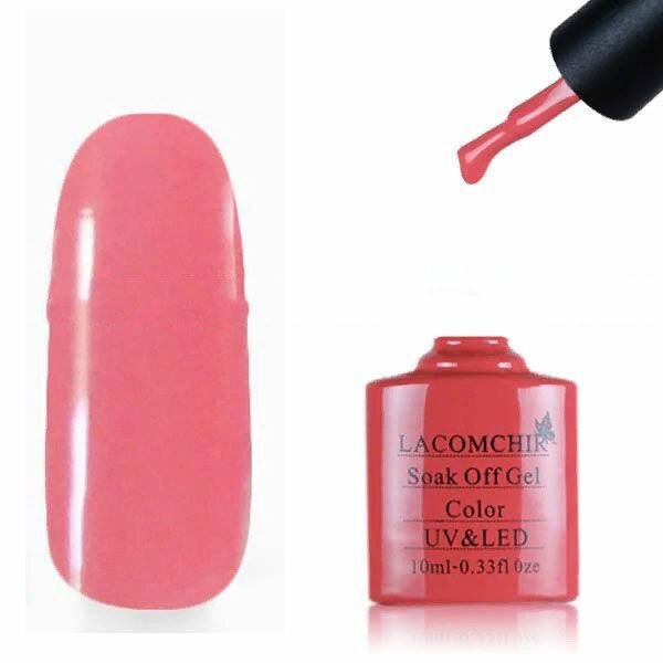 Гель-лак LACOMCHIR TD62 Коралловый ярко-розовый, 10 мл