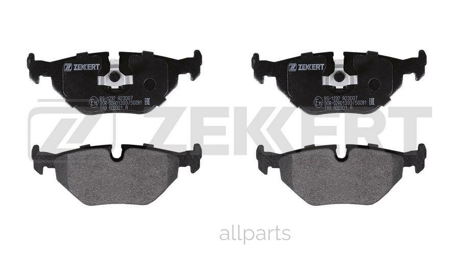 ZEKKERT BS-1232 Колодки торм. диск. задн. BMW 3 (E30 E36) 86- 5 (E34) 87- 7 (E32) 86- Z1 90- Z3 (E36) 95-