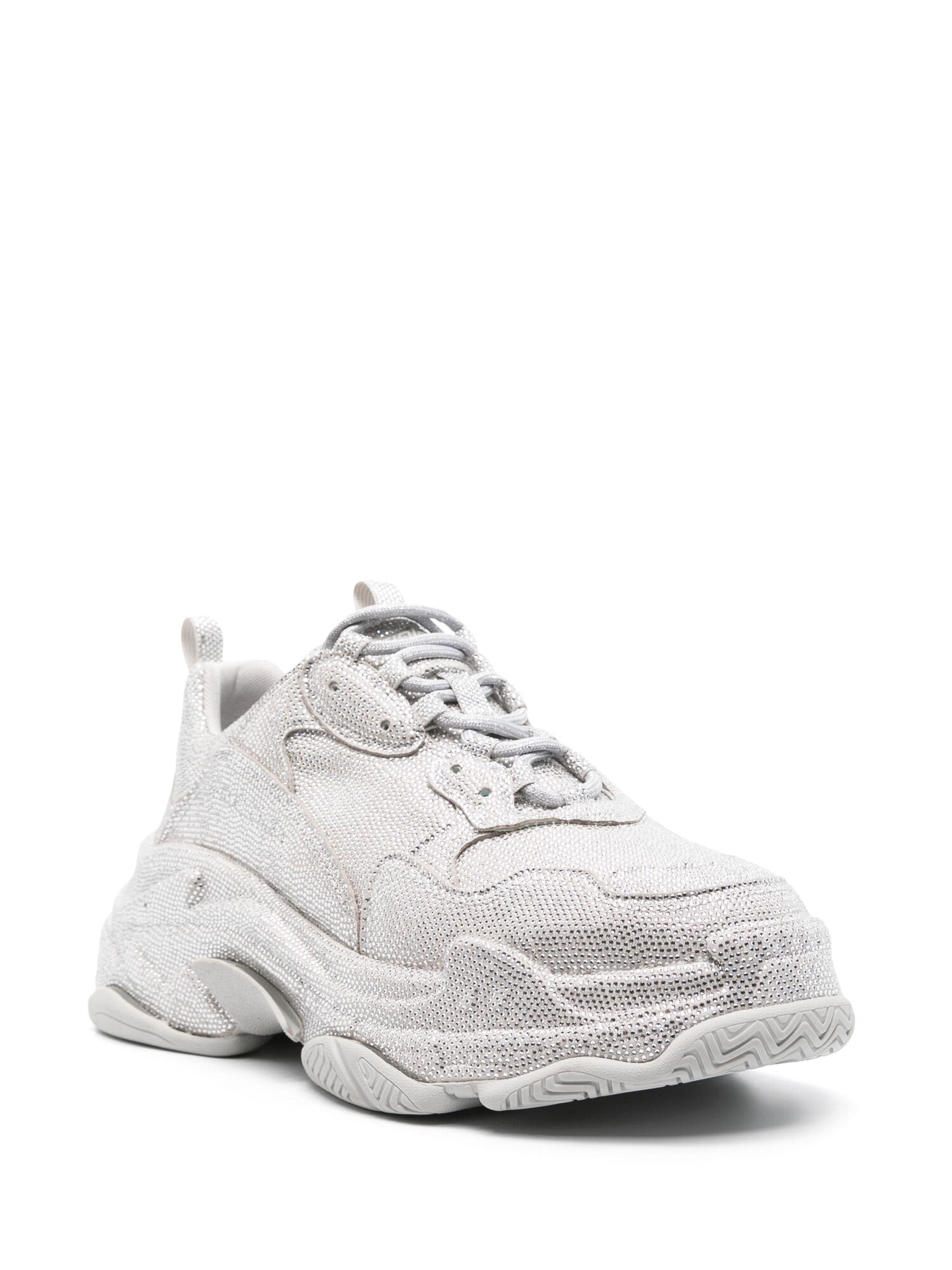 Кроссовки BALENCIAGA Triple S, размер 42, Silver — фото 1