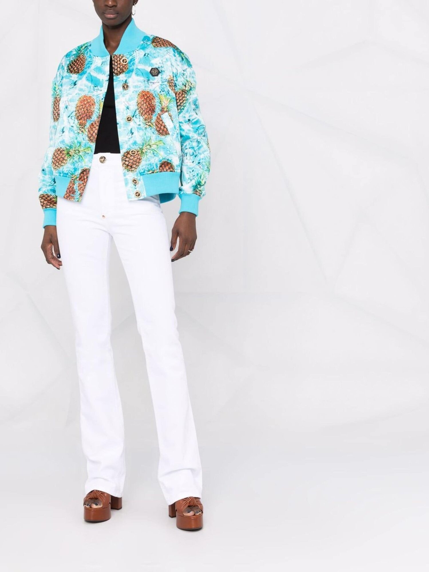 Куртка PHILIPP PLEIN Pineapple Skies, размер L, blue — фото 1