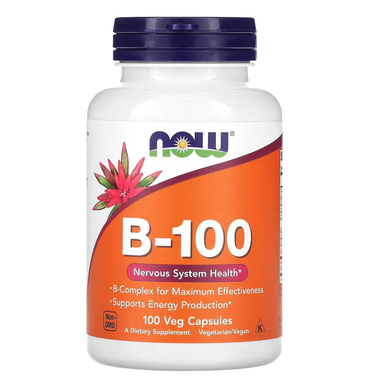 Витамины группы B NOW FOODS B-Complex 100 100 вег. капсул, нейтральный