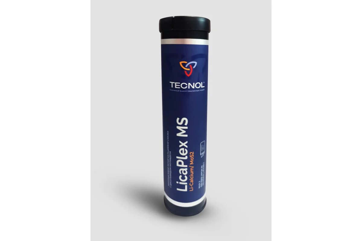 TECNOL LicaPlex MS EP2 (Li-Calcium/ mos2),370 гр. многоцелевая профессиональная смазка с дисульфидом молибдена nlgi: 2, din 51502: kpf2k-30, iso 6743-9: l-xcceb 2 394292-037