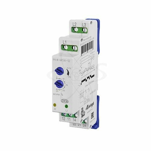 Реле контроля фаз РКФ-М06-12-15 AC400В УХЛ4 - меандр