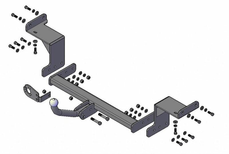 Фаркоп Kia Ceed универсал 2012-2018, Hyundai i30 универсал 2012-2017, условно-съемный,(без электрики) Трейлер.7351