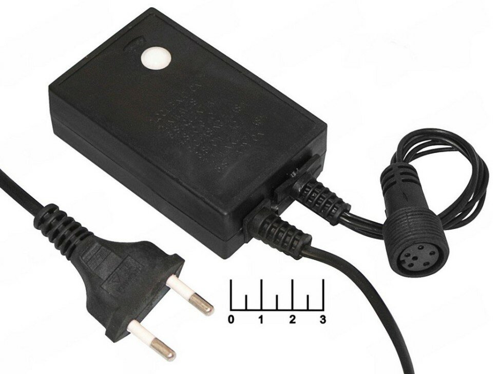 Контроллер для гирлянд 220V 5W 8 режимов до 8000LED "Световой дождь" (черный)