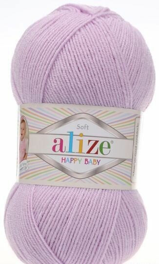 Пряжа Хэппи бэби (Happy Baby) упаковка 5 мотков 100 г. 330 м.65% акрил 35% полиамид цвет 27 лиловый