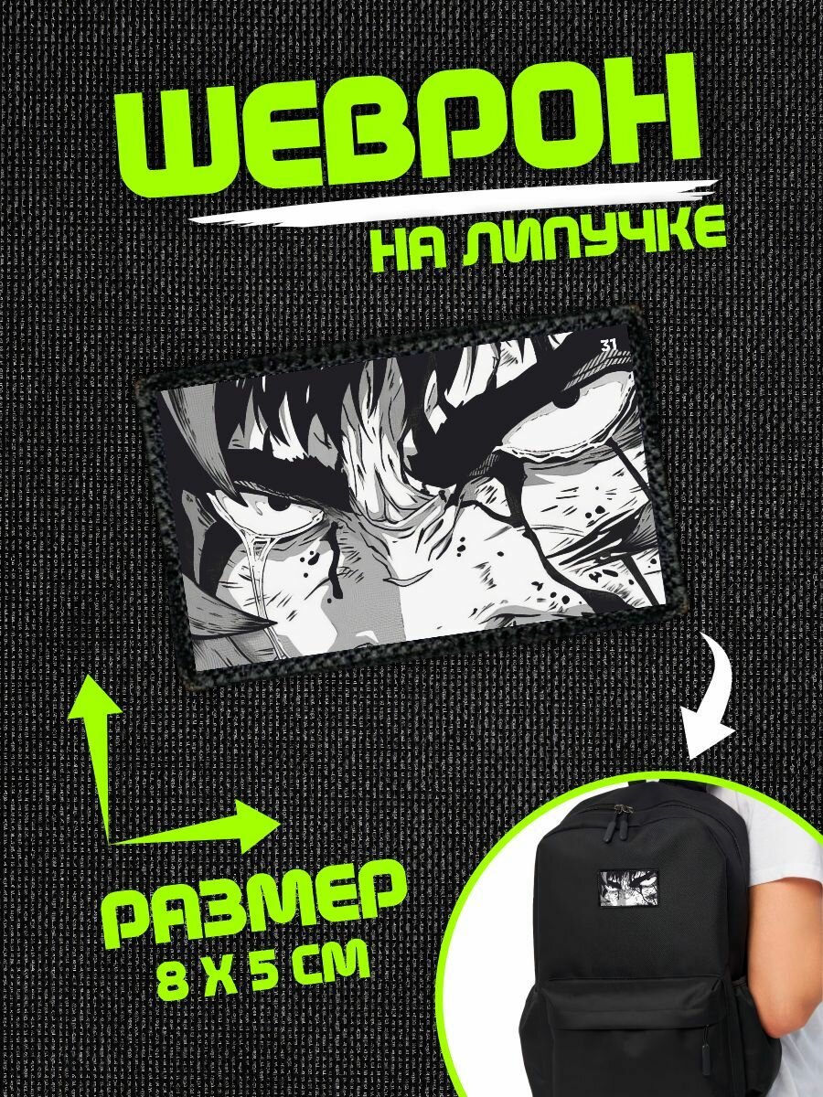 Шеврон на липучке нашивка Берсерк