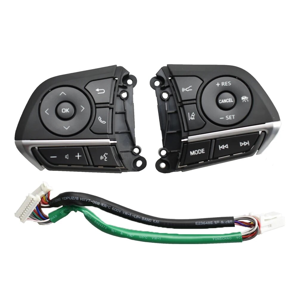 Для Toyota Avalon Camry XV70 70 V70 2018 2019, кнопки круиз-контроля на руле, переключатель, кнопка Bluetooth на руле switch