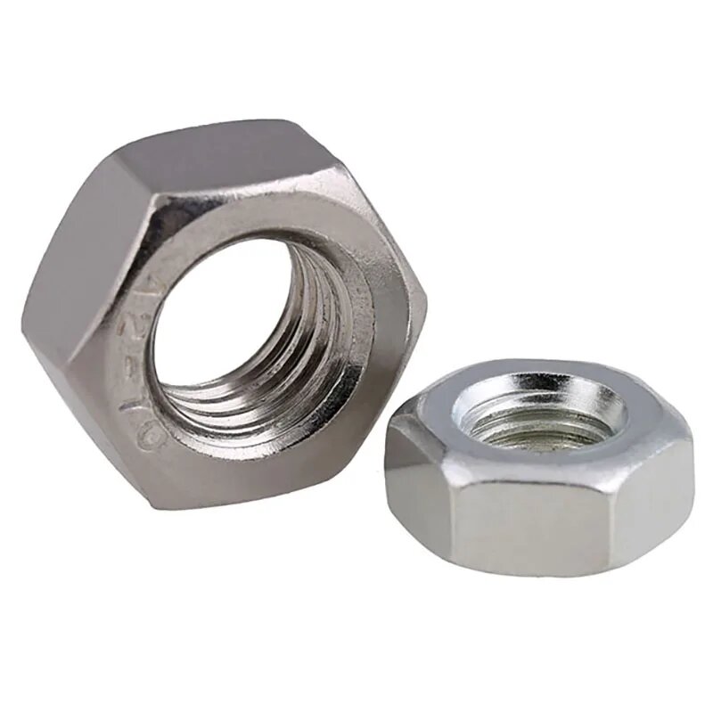KEETOGETHER Шестигранные гайки из нержавеющей стали 304 обратная резьба M3-M12