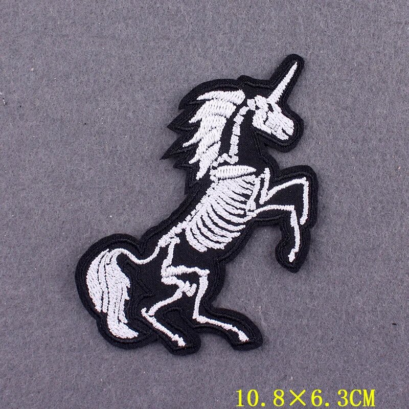 Термоклейкие нашивки с животными Черный, PE4709CT