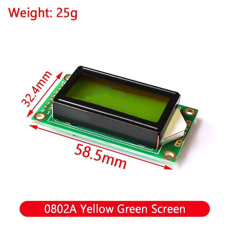 ЖК-дисплей LCD1602 Зеленый 0802A