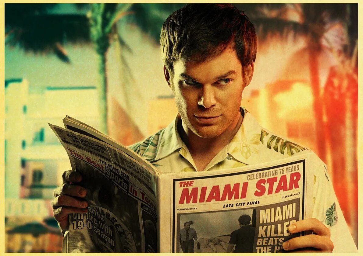 Постеры фильма "Декстер" lanxihaibao E120, 30X21cm